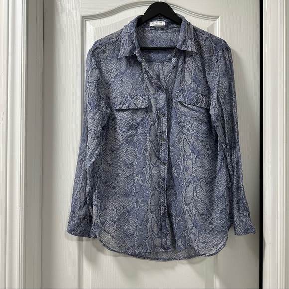 Equipment | Tops | Equipment Femme Silk Snake Skin Blouse Long Sleeve ...